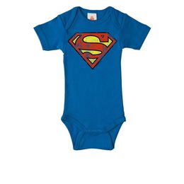 logoshirt Baby-Body "Superman" Jungen Gr&ouml;&szlig;e 50 blau / gelb / rot