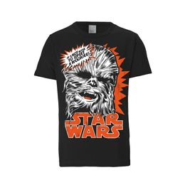 logoshirt T-Shirt 'Chewbacca' Herren Gr&ouml;&szlig;e XXXL dunkelorange / schwarz / wei&szlig;
