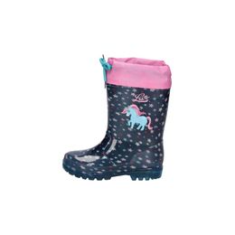 Lico Gummistiefel 'Powerlight W Blinky' M&auml;dchen Gr&ouml;&szlig;e 20 blau / azur / rosa