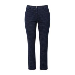 Ulla Popken Jeans Damen Gr&ouml;&szlig;e 47/48 dunkelblau / wei&szlig;