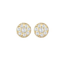 Elli Premium Earrings 'Kreis' female Gold size One Size