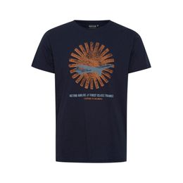 INDICODE JEANS T-Shirt 'Ronny' Herren Gr&ouml;&szlig;e XXL navy / opal / sepia