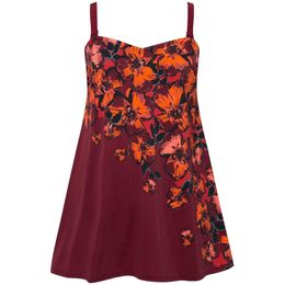 Ulla Popken Badeanzugkleid Damen Gr&ouml;&szlig;e 11XL t&uuml;rkis / weinrot / feuerrot / schwarz