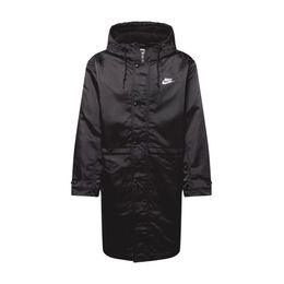 Nike Sportswear Parka 'Club Stadium' Herren Gr&ouml;&szlig;e M schwarz / wei&szlig;