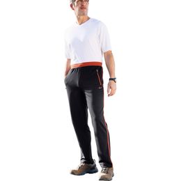 Herren Freizeithose mit Bindeband innen schwarz-rostrot Gr&ouml;&szlig;e 48/50