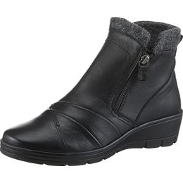 Damen Keilstiefelette schwarz Gr&ouml;&szlig;e 40