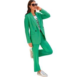 CR&Eacute;ATION L Damen Blazer mit kn&ouml;pfbarer Innentasche grasgr&uuml;n Gr&ouml;&szlig;e 40