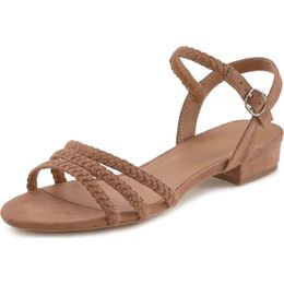 Lascana Damen Sandale taupe, Gr&ouml;&szlig;e 36