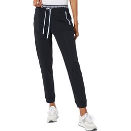 CR&Eacute;ATION L Damen Jogg Pants mit doppeltem Bund schwarz Gr&ouml;&szlig;e 38