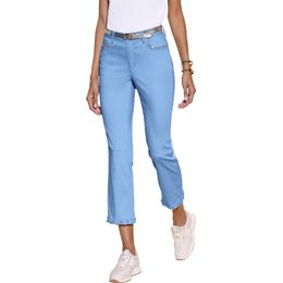 CR&Eacute;ATION L Damen 7/8-Jeans mit Push-up-Effekt himmelblau Gr&ouml;&szlig;e 38