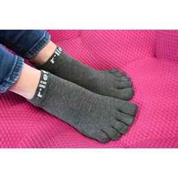 R-L-F No Show Zehensocken Bekleidung Unisex grau XL