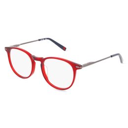 Fila VFI719 Brille Unisex | Fassung: Vollrand, Panto, Rot Bordeaux