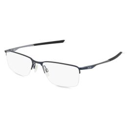 Oakley OX3218 Brille Herren | Fassung: Halbrand, Quadratisch, Blau Matt