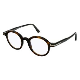 Tom Ford FT5664-B Brille Unisex | Fassung: Vollrand, Rund, Havanna