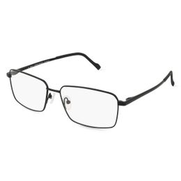 Fielmann COMFORT 129 FLEX CL Brille Herren | Fassung: Vollrand, Quadratisch, Schwarz Matt