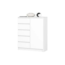 M&ouml;bel Kraft Highboard 80 cm breit wei&szlig; Ma&szlig;e (cm): B: 80 H: 97 &raquo; M&ouml;bel Kraft