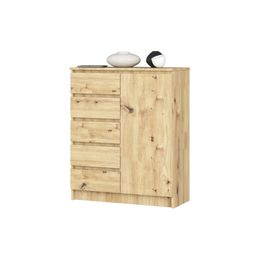 M&ouml;bel Kraft Highboard 80 cm breit holzfarben Ma&szlig;e (cm): B: 80 H: 97 &raquo; M&ouml;bel Kraft