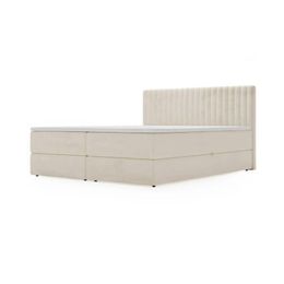 M&ouml;bel Kraft Boxbett mit Stauraum beige Ma&szlig;e (cm): B: 145 H: 105 &raquo; M&ouml;bel Kraft