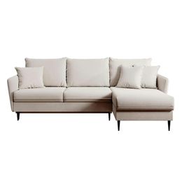 Selsey Ecksofa mit Schlaffunktion Volio beige Ma&szlig;e (cm): B: 223 H: 88 &raquo; M&ouml;bel Kraft