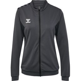 Hummel Sportsweatjacke Damen Gr&ouml;&szlig;e XS anthrazit / wei&szlig;