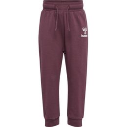 Hummel Hose M&auml;dchen Gr&ouml;&szlig;e 86 dunkellila / wei&szlig;