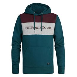 PETROL INDUSTRIES Sweatshirt 'Carmi' Herren Gr&ouml;&szlig;e L graumeliert / petrol / bordeaux / schwarz