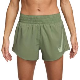 Nike One Swoosh Dri-FIT Mid-Rise Brief-Lined Shorts Damen