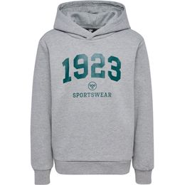 Hummel Sweatshirt 'Nipps' Jungen Gr&ouml;&szlig;e 128 grau / tanne
