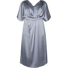 ZIZZI Kleid 'Maple' Damen Gr&ouml;&szlig;e 50/52 silbergrau Winterkleid