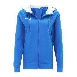 Hummel Sportsweatjacke Damen Gr&ouml;&szlig;e M blau / grau / wei&szlig;