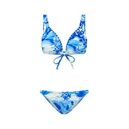 Shiwi Bikini 'BINDI ' Damen Gr&ouml;&szlig;e XS blau / wei&szlig;