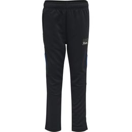 Hummel Hose Jungen Gr&ouml;&szlig;e 134 blau / schwarz / wei&szlig;