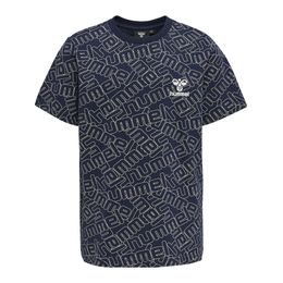 Hummel T-Shirt Jungen Gr&ouml;&szlig;e 110 dunkelblau / wei&szlig;