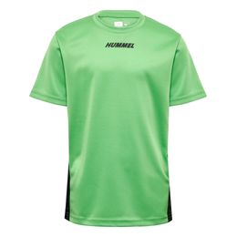 Hummel Funktionsshirt 'Multi Pl' Jungen Gr&ouml;&szlig;e 116 neongr&uuml;n / schwarz