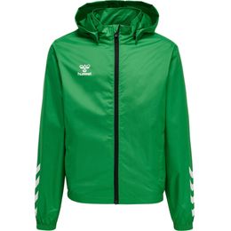 Hummel Sportjacke Jungen Gr&ouml;&szlig;e 116 grasgr&uuml;n / schwarz / wei&szlig;
