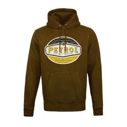 PETROL INDUSTRIES Sweatshirt Herren Gr&ouml;&szlig;e XXL hellbeige / dunkelbraun / honig