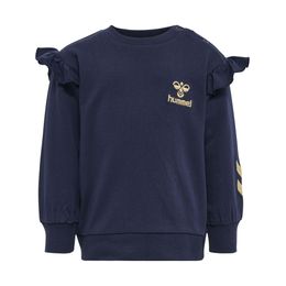 Hummel Sweatshirt 'Signe' M&auml;dchen Gr&ouml;&szlig;e 56 marine / gold