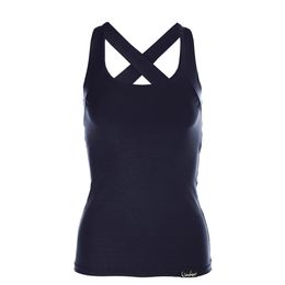 WINSHAPE Sporttop 'WVR25' Damen Gr&ouml;&szlig;e XL dunkelblau / wei&szlig;