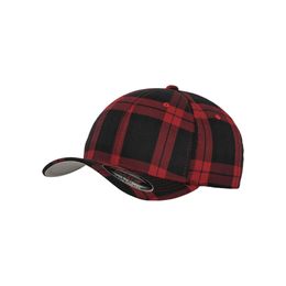 Flexfit Cap 'TARTAN PLAID' Damen Gr&ouml;&szlig;e 60/61 grau / bordeaux / schwarz