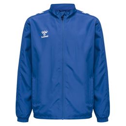 Hummel Sportjacke Jungen Gr&ouml;&szlig;e 128 blau / wei&szlig;