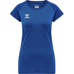 Hummel Funktionsshirt Damen Gr&ouml;&szlig;e XXL blau / wei&szlig;