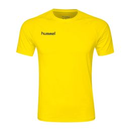 Hummel Funktionsshirt Herren Gr&ouml;&szlig;e L gelb / schwarz / wei&szlig;