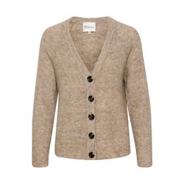 My Essential Wardrobe Strickjacke Damen Gr&ouml;&szlig;e XL beigemeliert