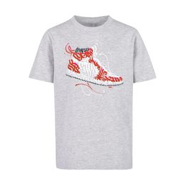 Mister Tee T-Shirt 'Tagged Sneaker' Jungen Gr&ouml;&szlig;e 110/116 hellgrau / orange / wei&szlig;