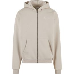 Karl Kani Sweatjacke 'Essential' Herren Gr&ouml;&szlig;e XS kitt / wei&szlig;