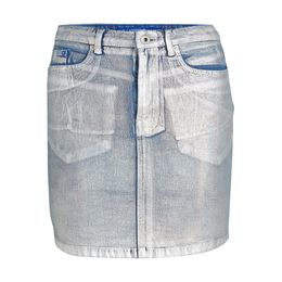 K by KARL LAGERFELD Karl Lagerfeld Rock Damen Gr&ouml;&szlig;e 38 blau / silber