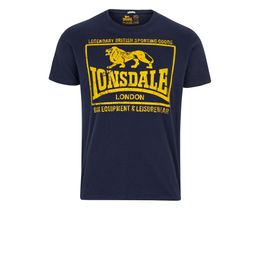 Lonsdale T-Shirt 'Hounslow' Herren Gr&ouml;&szlig;e XXL nachtblau / goldgelb