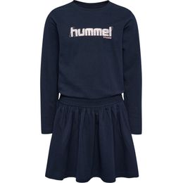 Hummel Kleid M&auml;dchen Gr&ouml;&szlig;e 152 marine / wei&szlig;