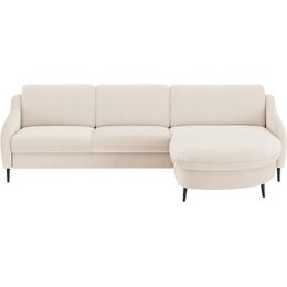 Sit & More Ecksofa SIT & MORE "Soul L-Form", beige, B:296cm H:90cm T:189cm, 100% Polyester, Sofas, Ecksofa, wahlweise mit Bettfunktion