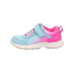 Superfit Leder-Sneakers "Rush" in Hellblau/ Pink - 30% | Gr&ouml;&szlig;e 37 | Kindersneakers